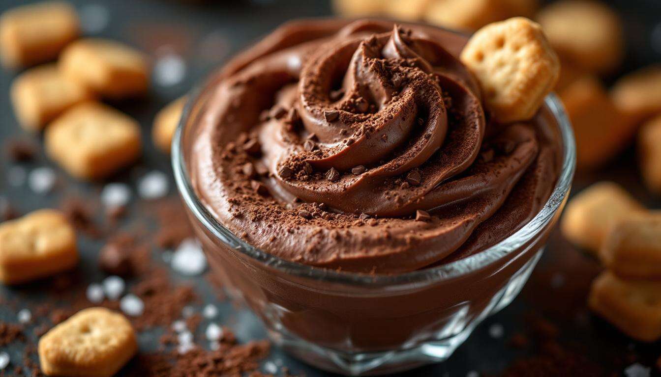 Mousse au chocolat ultra intense et biscuits fondants : le dessert sans ...